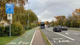 Cheltenham bus lane enforcement cameras go live - BBC News