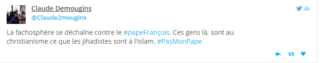 'Not my Pope' hashtag highlights French divisions - BBC News
