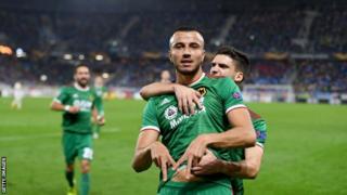 Slovan Bratislava 1-2 Wolves: Raul Jimenez hits winner in Europa League ...