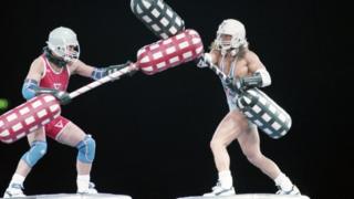 Gladiators: The serious business behind ITV's prime-time 'panto' - BBC News