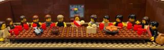 Coronavirus: Lego used to recreate Holy Week scenes - BBC News