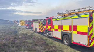 In pictures: Scotland's four-day battle with wildfires - BBC News
