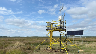 Arne Moor's monitoring tower to track carbon locked in salt marsh - BBC ...