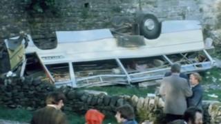 Dibbles Bridge coach crash marked by 'substantial' memorial - BBC News