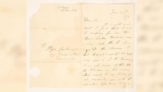 Unpublished Lord Byron letter sells in Gloucester for £6,000 - BBC News