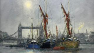Jack Rigg paintings 'smash' expectations at marine art auction - BBC News