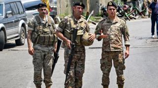 Lebanese soldiers shoot gunman firing at US embassy - BBC News