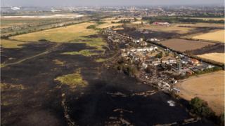 London wildfires: Crews say they experienced absolute hell - BBC News