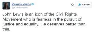John Lewis: Trump slammed for attack on rights icon - BBC News