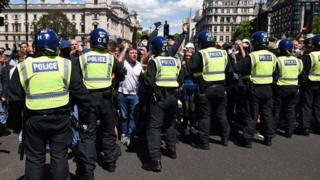 London protests: More than 100 arrests after violent clashes with ...