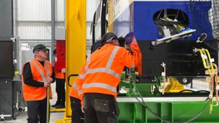 Piccadilly line: First look at new trains - BBC News