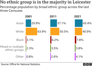 Leicester one of first cities in UK with no ethnic group majority ...