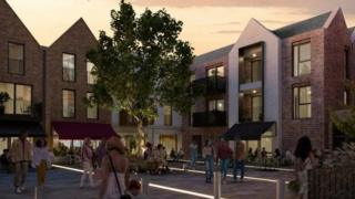 Wokingham: Work set to begin on town centre flat development - BBC News