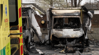 Two men arrested over Jewish charity ambulance arson attacks - BBC News