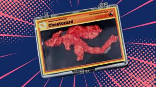 Pokémon Charizard shaped Cheeto sells at auction - BBC Newsround