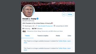 Trump’s Twitter downfall - BBC News