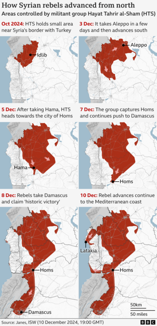 Syria in maps: Who controls the country now Assad has gone? - BBC News