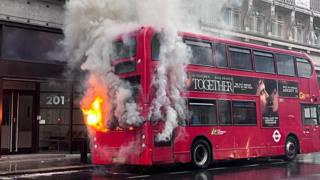 Metrobus withdraws buses as 'precaution' after Crawley fire - BBC News