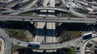 Sections of A3 set for overnight closures due to M25 project - BBC News