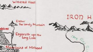 Pictures: Tolkien's Middle-earth map goes on display - BBC Newsround