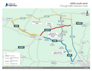 A303: Drivers warned ahead of planned overnight closures - BBC News