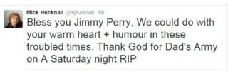 Jimmy Perry dies: 'Amazing' Dad's Army creator remembered - BBC News