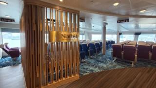First look at inside of new £78m Isle of Man passenger ferry - BBC News