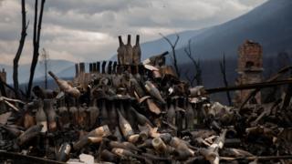 Jasper fire: Images show destruction from wildfire in Canada - BBC News