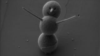 'World's smallest' snowman is thinner than a human hair - BBC News