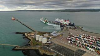 Holyhead ferry port closes after berthing incident - BBC News