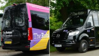 The Robin bookable bus service expands into new areas - BBC News