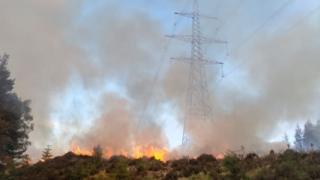 Cannich wildfire could be largest recorded in UK - BBC News