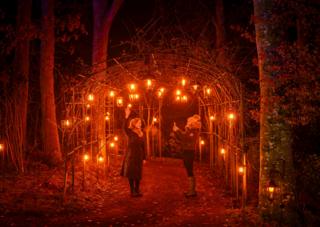 In pictures: Garden light show at Monteviot House - BBC News