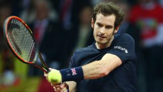 Murray helps to raise £83,000 for Unicef through Andy's Aces - BBC News