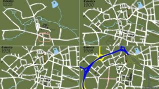 Tracing the hidden River Sherbourne under Coventry - BBC News