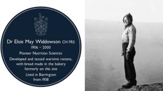 Elsie Widdowson: World War Two food rationing 'genius' gets blue plaque ...