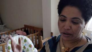 The families living in modern day slums - BBC News