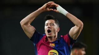 Robert Lewandowski: Barcelona striker reaches 100 Champions League ...