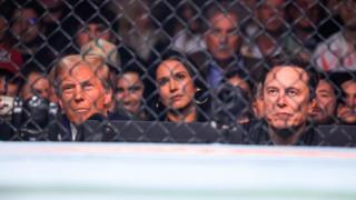 Trump, Elon Musk and new cabinet nominees celebrate at UFC - BBC News