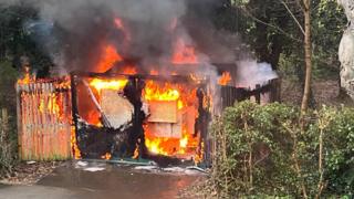Power restored to West Bridgford homes after substation fire - BBC News