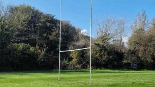 Penzance rugby club has posts vandalised at ground - BBC News