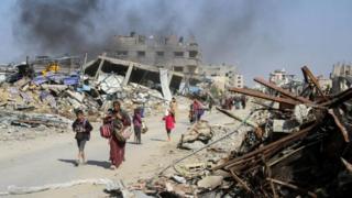 Nearly 70% of Gaza war dead women and children - UN - BBC News