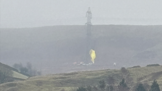 Light aircraft crashes 'with two on board' in Littleborough - BBC News