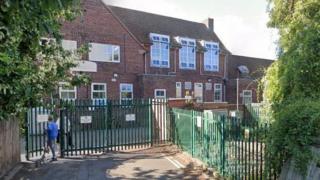 Billingham South Primary School closed after parts of ceiling came down - BBC News