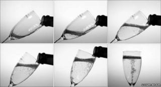 Champagne should be poured 'like beer' - BBC News