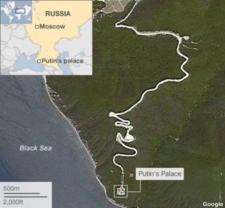 Putin's palace? A mystery Black Sea mansion fit for a tsar - BBC News