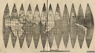 Rare copy of an early America map found in Germany - BBC Newsround