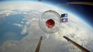 In pictures: Red Nose goes into space - BBC News