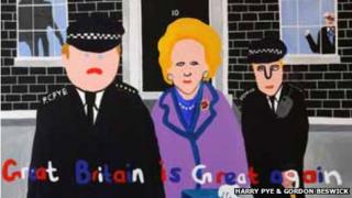 Margaret Thatcher art posters banned from Tube - BBC News