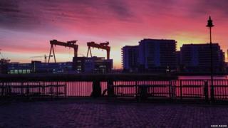In pictures: Spectacular winter sunrises in Northern Ireland - BBC News